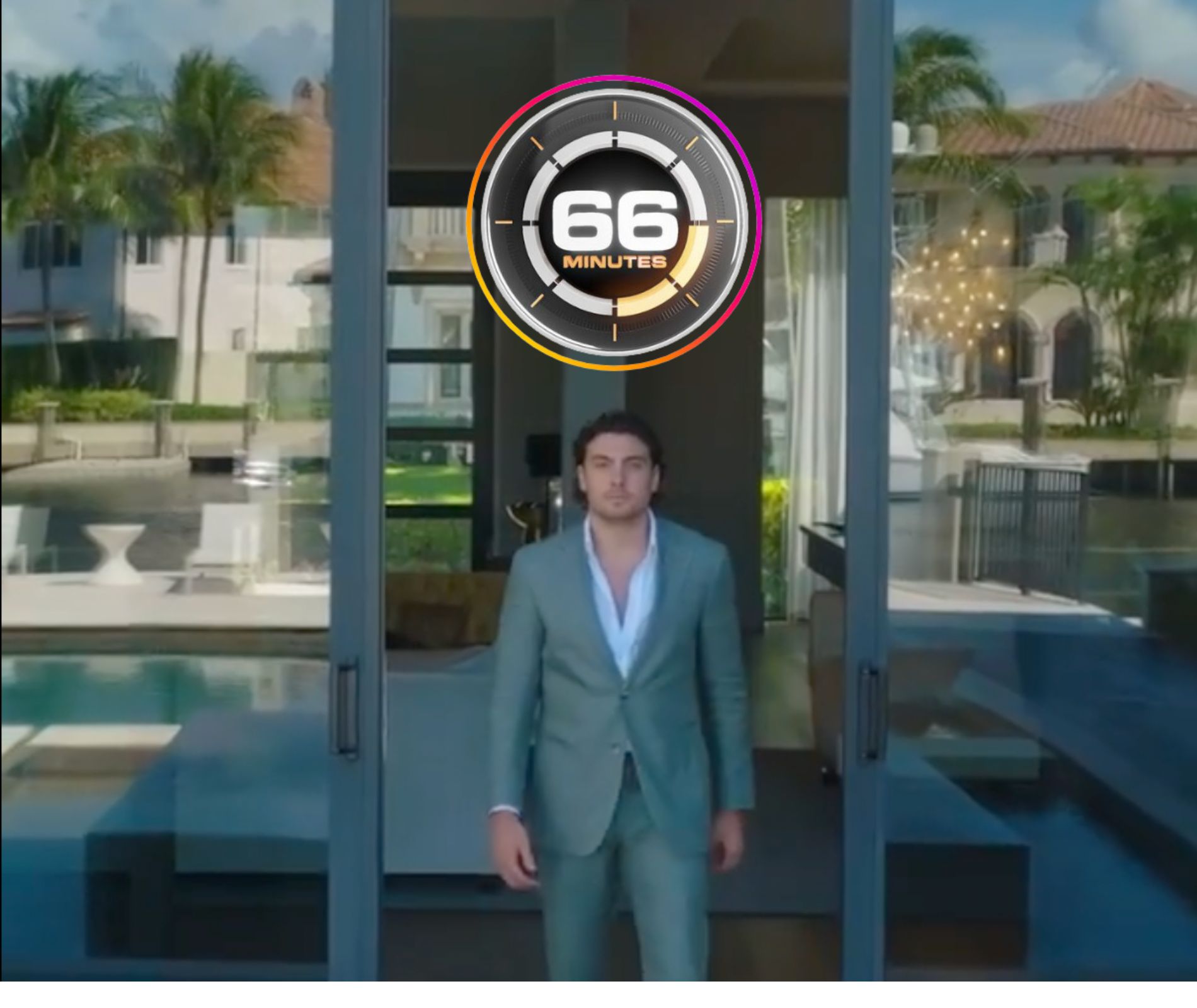 Enzo Rosani, director of Barnes Miami, on the French TV channel M6 ...